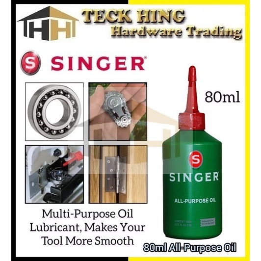 ORIGINAL SINGER Sewing Machine Oil 80CC / SINGER All Purpose Oil ...