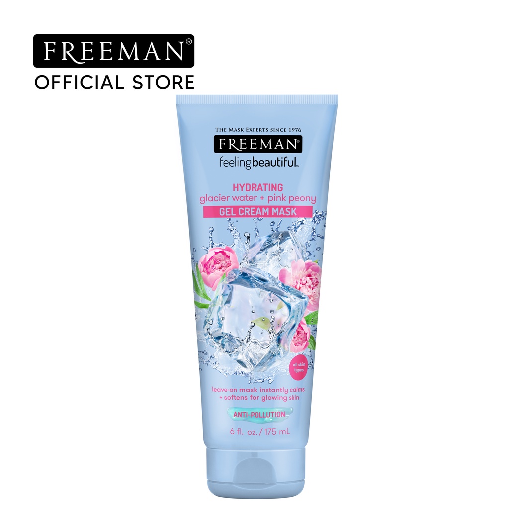 Freeman Beauty Glacier Water + Pink Peony Gel Cream Mask | Shopee Malaysia