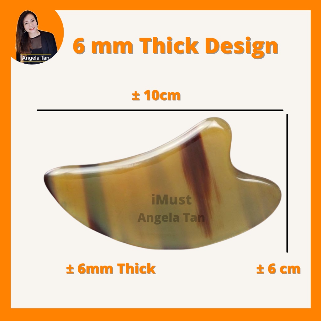 iMust Gua Sha 100% Tanduk Kerbau Urut Guasha Ox Horn Comb Face & Body ...