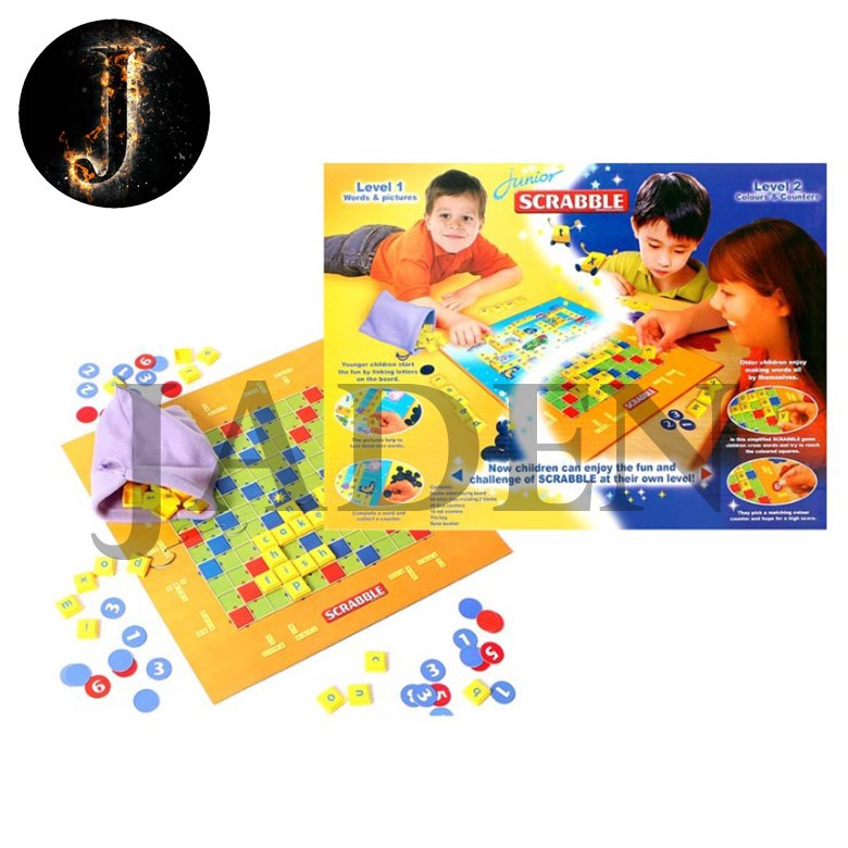 Multiplayer Junior Reaction Puzzle Board Game English Alphabet Scrabble ...