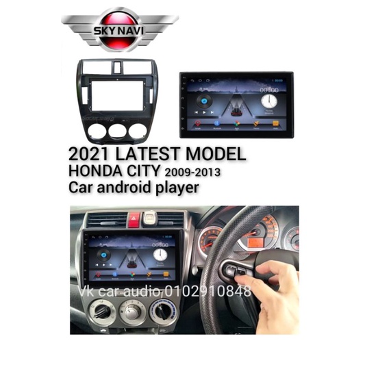 (HONDA CITY 2009-2013) SKY NAVI T3L HIGH SPEC CAR ANDROID PLAYER ...