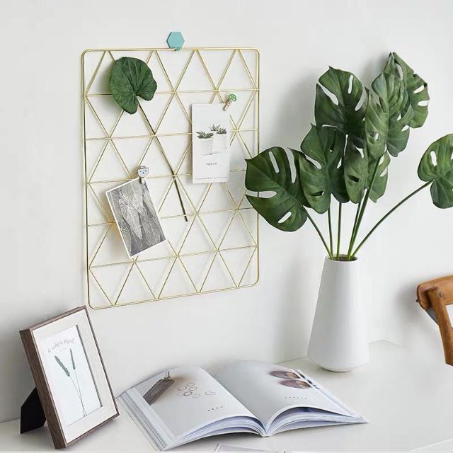 Iron grid frame living room photos wall creative | Shopee Malaysia