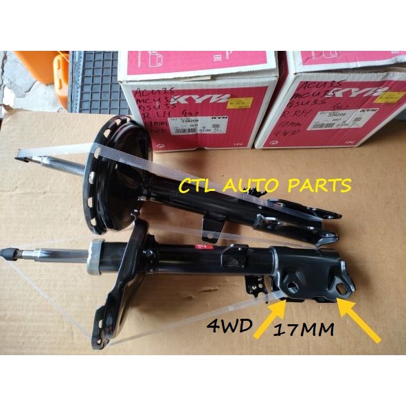 TOYOTA HARRIER ACU35-4WD MCU35-4WD LEXUS RX350 REAR SHOCKS ABSORBER ...