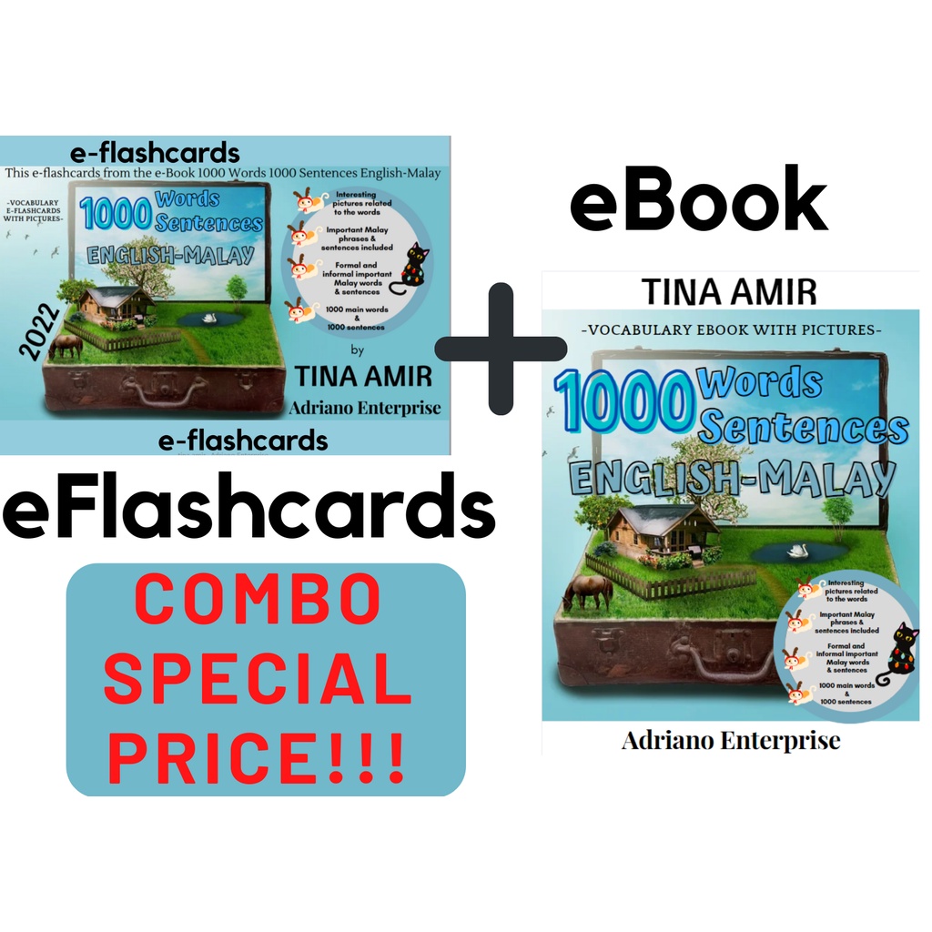 (eFlashcards+eBook Combo Special) 1000 Words 1000 Sentences English ...