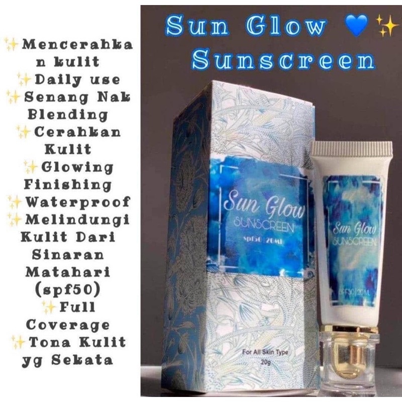 SUNGLOW SUNSCREEN 💯 ORIGINAL HQ | Shopee Malaysia