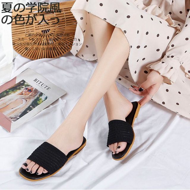 Ready Stock Malaysia Flyknit Sandals Women's Slippers Knitted Sandal ...