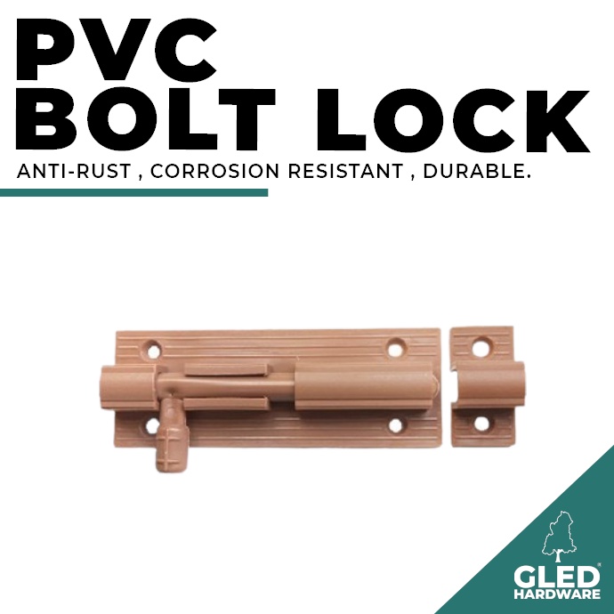 PVC TWIN LOCK BOLT | KUNCI PINTU TANDAS | Shopee Malaysia