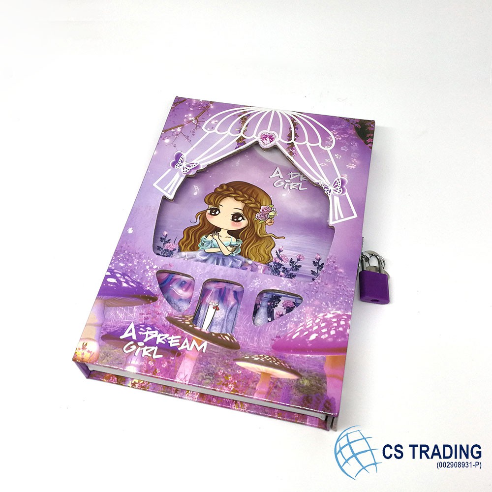 Diary Book with Lock for Children (Princess Series) | Shopee Malaysia