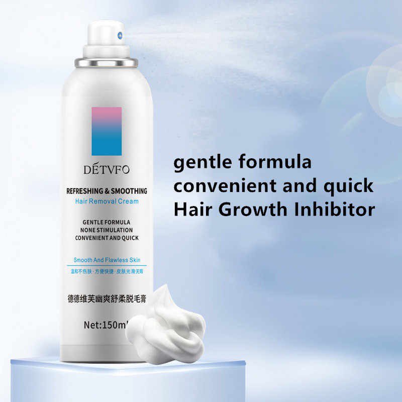 Ready Stock DETVFO 100% Natural Hair Removal Spray 150ml/Hair Remover Cream Spray/德德维芙清爽舒服柔脱毛膏 ...