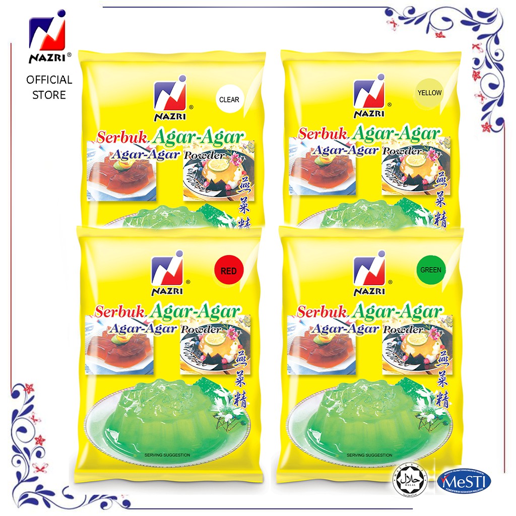 NAZRI Serbuk Agar-Agar Pelbagai Perisa (10g)/NAZRI Agar-Agar Powder ...