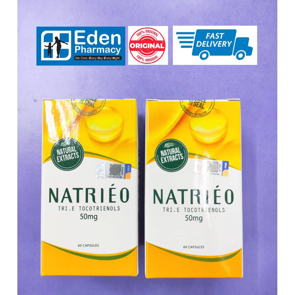 Natrieo Tri. E Tocotrienols 50mg Vitamin E ( 2 x 60's ) | Shopee Malaysia