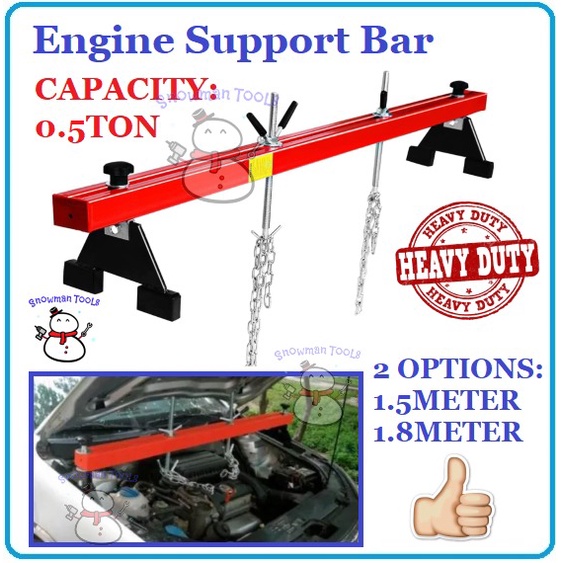 HEAVY DUTY 0.5T 1.5M METER ENGINE SUPPORT BAR ENGIN KERETA 0.5TON 0 ...