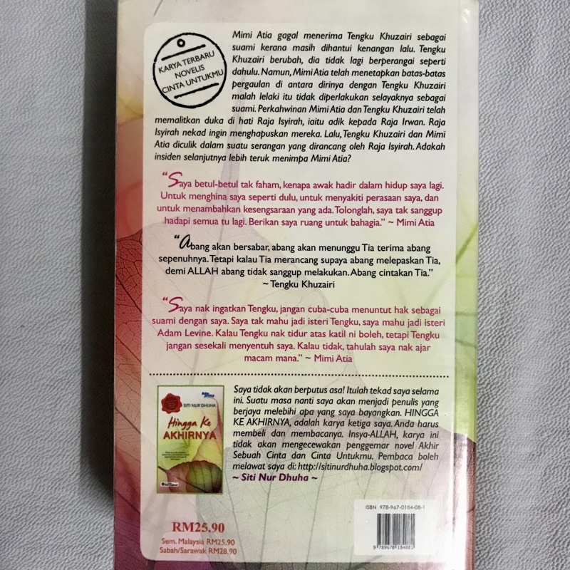 NOVEL KONDISI 6/10 ALEYA ANEESA FAUZIAH ASHARI DAMYA HANNA NORHAYATI BERAHIM ANIS AYUNI LELAKI ...