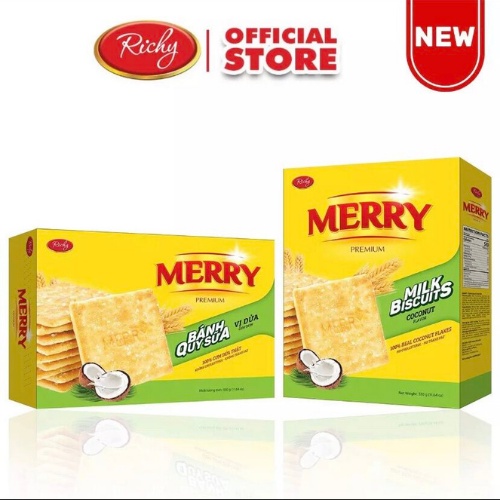 Merry Richy Coconut Milk Biscuits Are Crispy And Fragrant | Shopee Malaysia