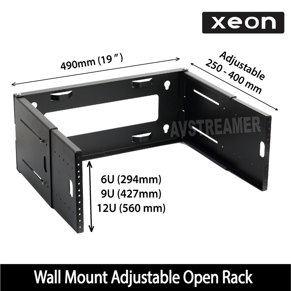 6U / 9U/ 12U Adjustable Wall Mount Open Server Rack | Shopee Malaysia