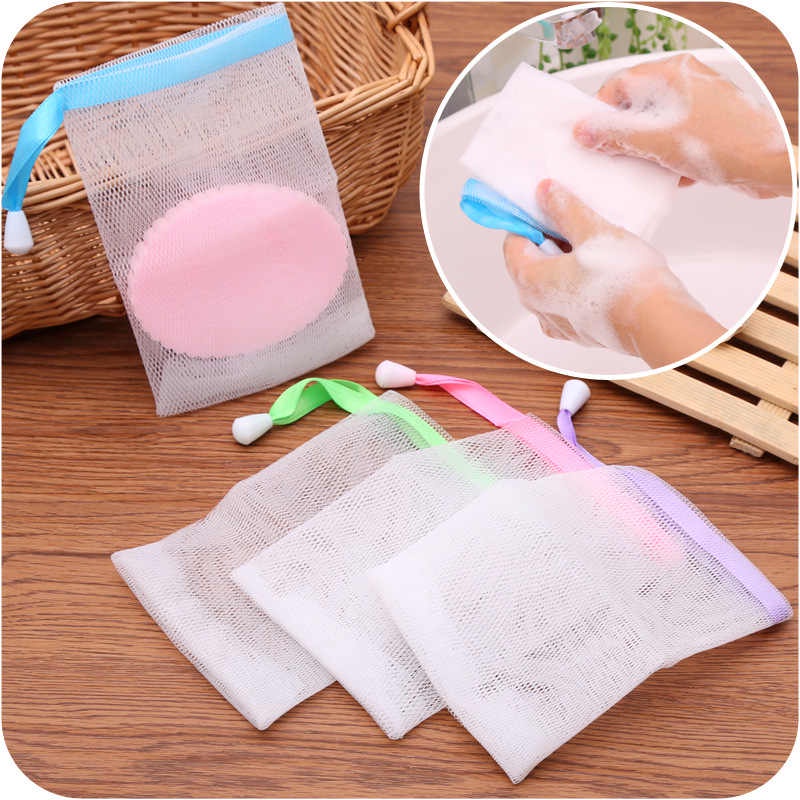 现货！Wash Bath Soap Net Bag Cleansing Bubble Net Facial Cleanser Handmade ...