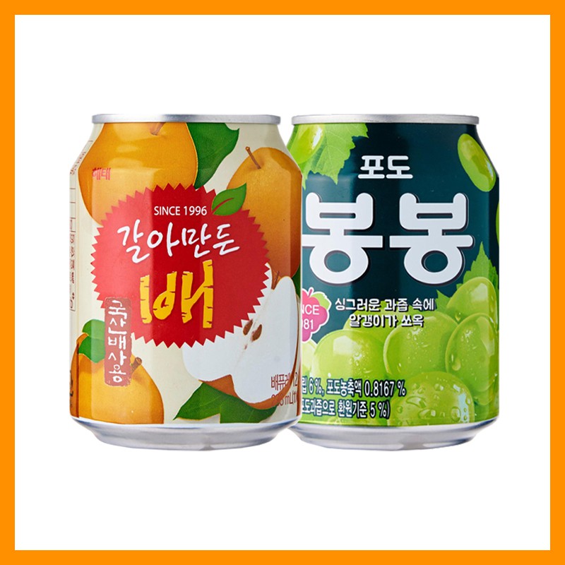 HAITAI Bon Bon Grape & Crushed Pear Juice 😋😋😋 🇰🇷 Korea 봉봉포도 & 해태 갈아만든 배 | Shopee Malaysia