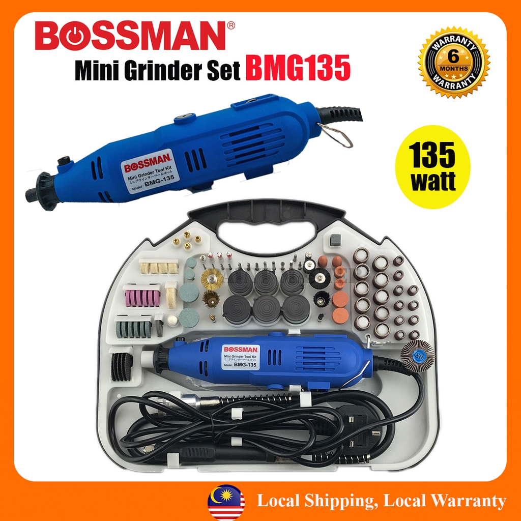 Bossman Mini Grinder/Engraver/Polisher Set w/ 210pcs Accessories ...