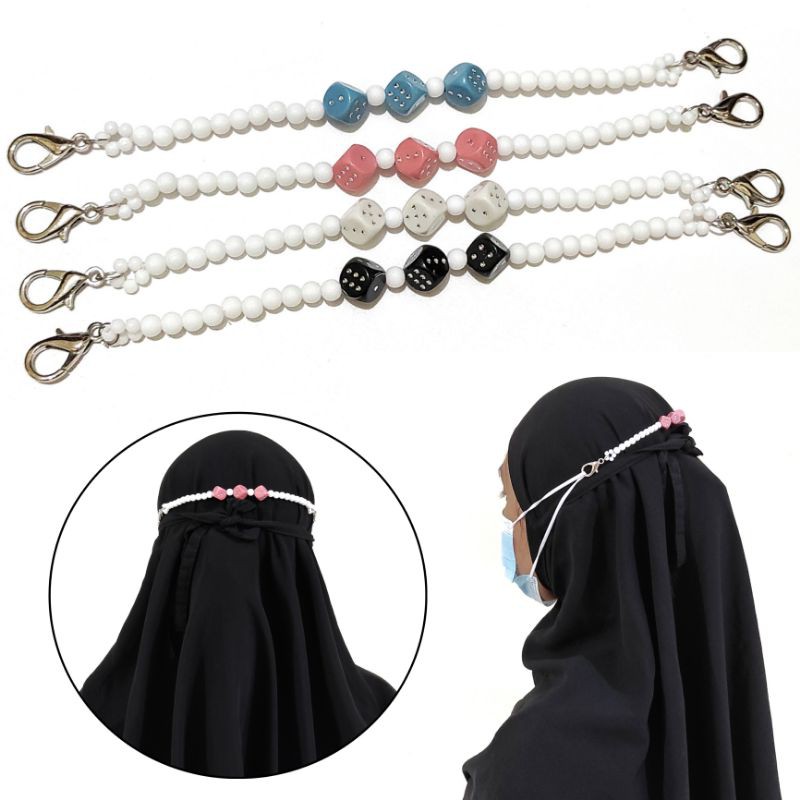 Hijab Mask Connector Mask Connector Extender Strap Dice Series Dice ...