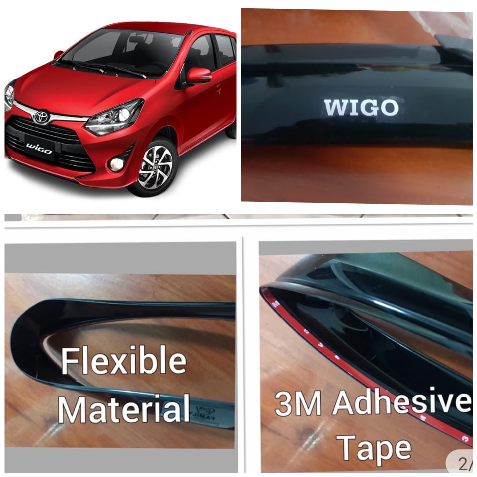 Toyota WIgo Window Visor Rain Guard Rain Visor Wigo rainvisor rainguard ...