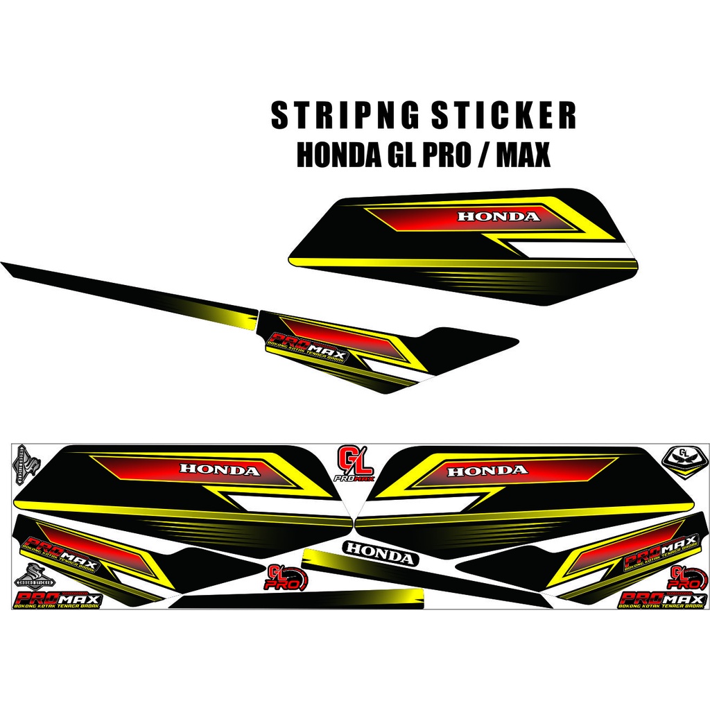 HITAM Variations Of Vsticker STRIPING Variations Of HONDA Motorcycle ...