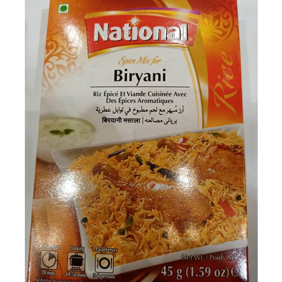 National-Biryani Masala 50g/Masala Kebangsaan-Biryani 50g | Shopee Malaysia