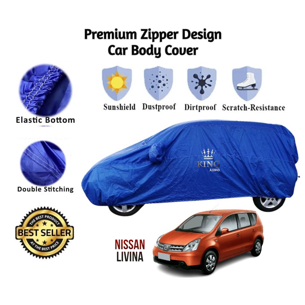Nissan Livina Premium High Quality Zipper Design Car Cover Anti-UV Dust ...