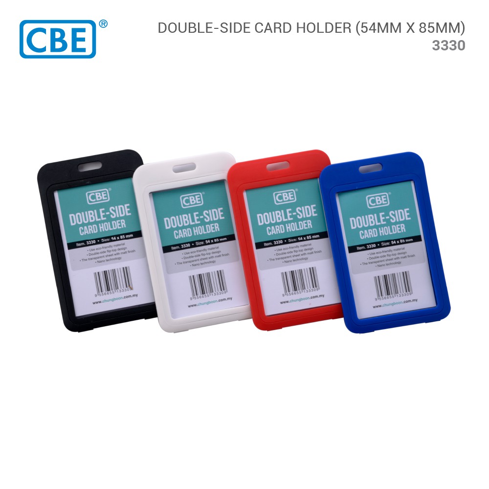 CBE 3330 Double-Side ID Card Holder | Name Tag | 54 X 85MM | Shopee ...