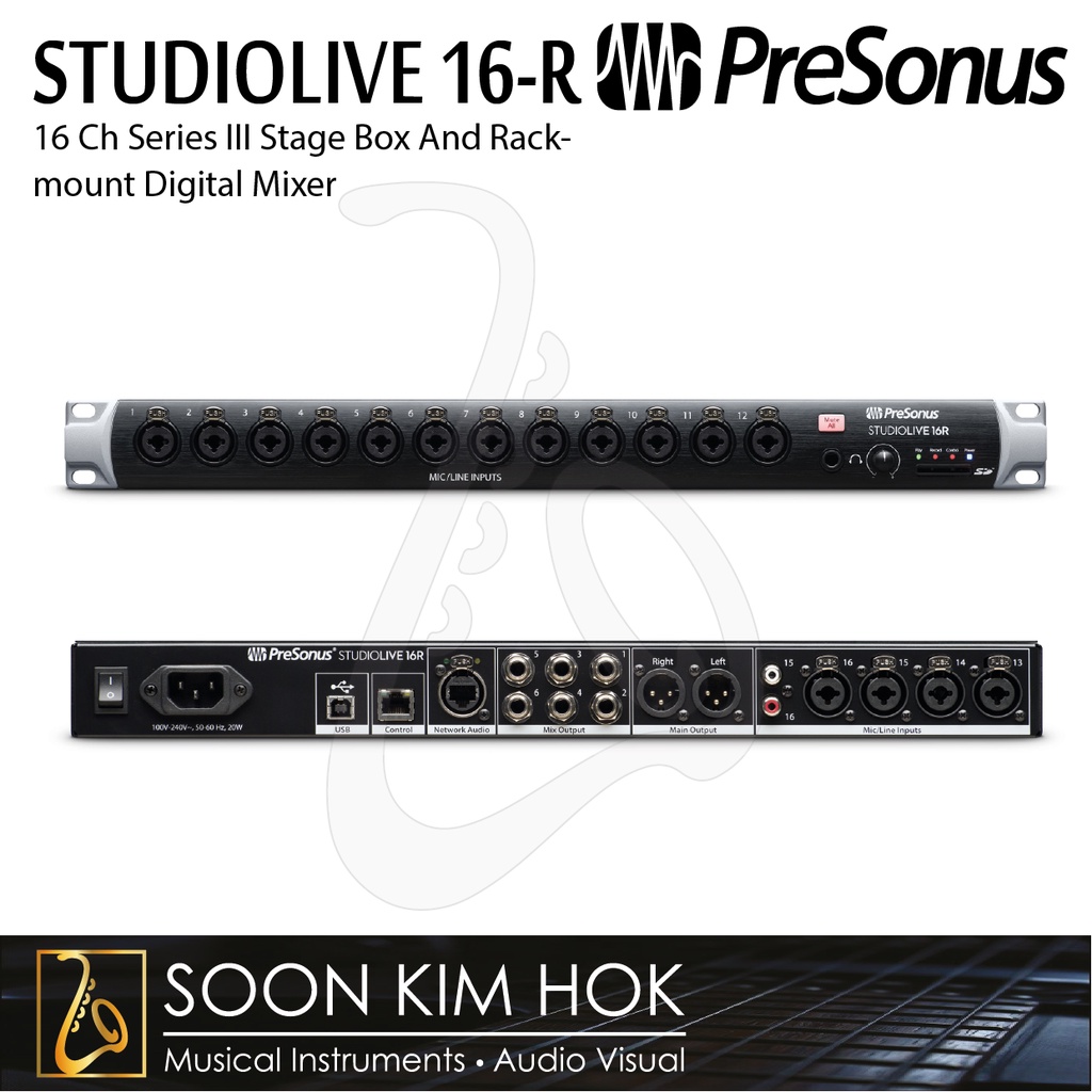 PRESONUS STUDIOLIVE 16-R 16 Ch Series III Stage Box And Rackmount ...