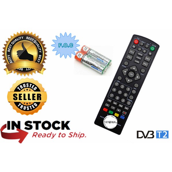 UNIVERSAL remote for DVB T2 Remote Control Huayu L1155V | Shopee Malaysia