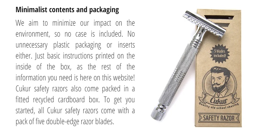 Cukur double edge safety razor + 5 free blades | Shopee Malaysia