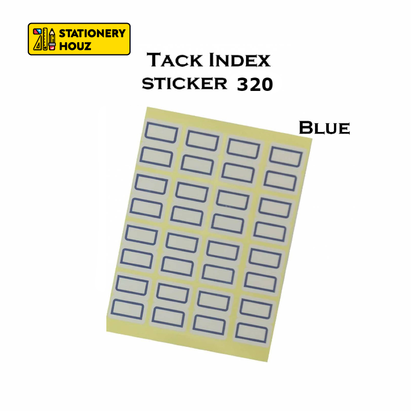 Stationery Houz Tack Index Sticker/ Red & Blue/ Powerline 120, 180, 240 ...