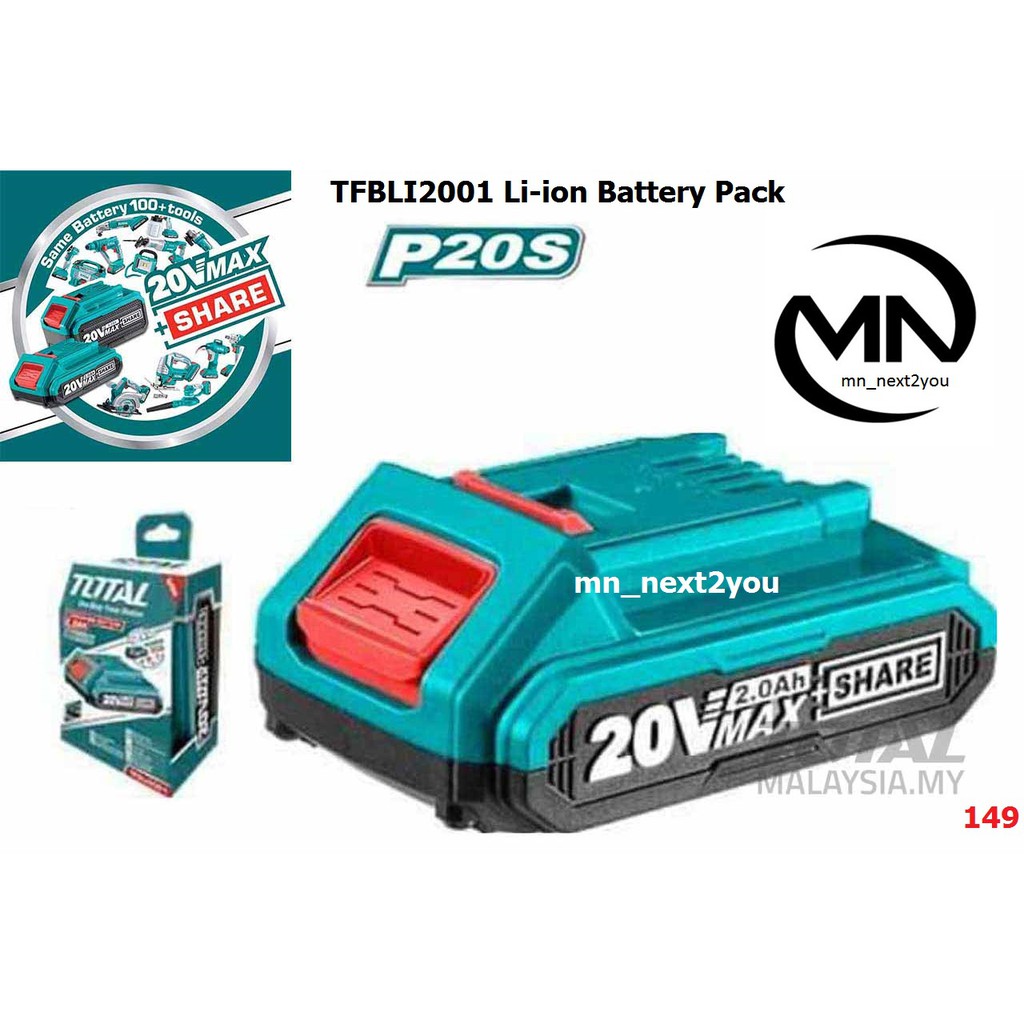 Total TFBLI20011 Li-ion Battery Pack | Shopee Malaysia