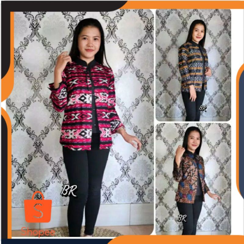 Batik Blouses Beautiful Women / Characters Office Top BATIK Girls ...