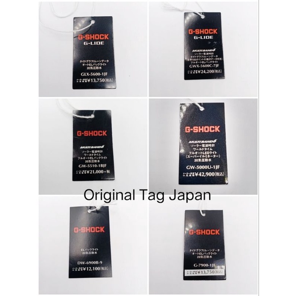 Original G-Shock Tag Japan | Shopee Malaysia