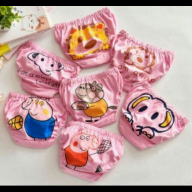 Set Of 10 Animal Butt chip Pants For Girls From 7-25kg | Shopee Malaysia