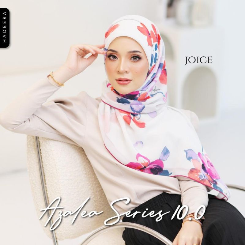 Ironless Bawal chiffon tudung HADEERA AZALEA series premium bawal ...