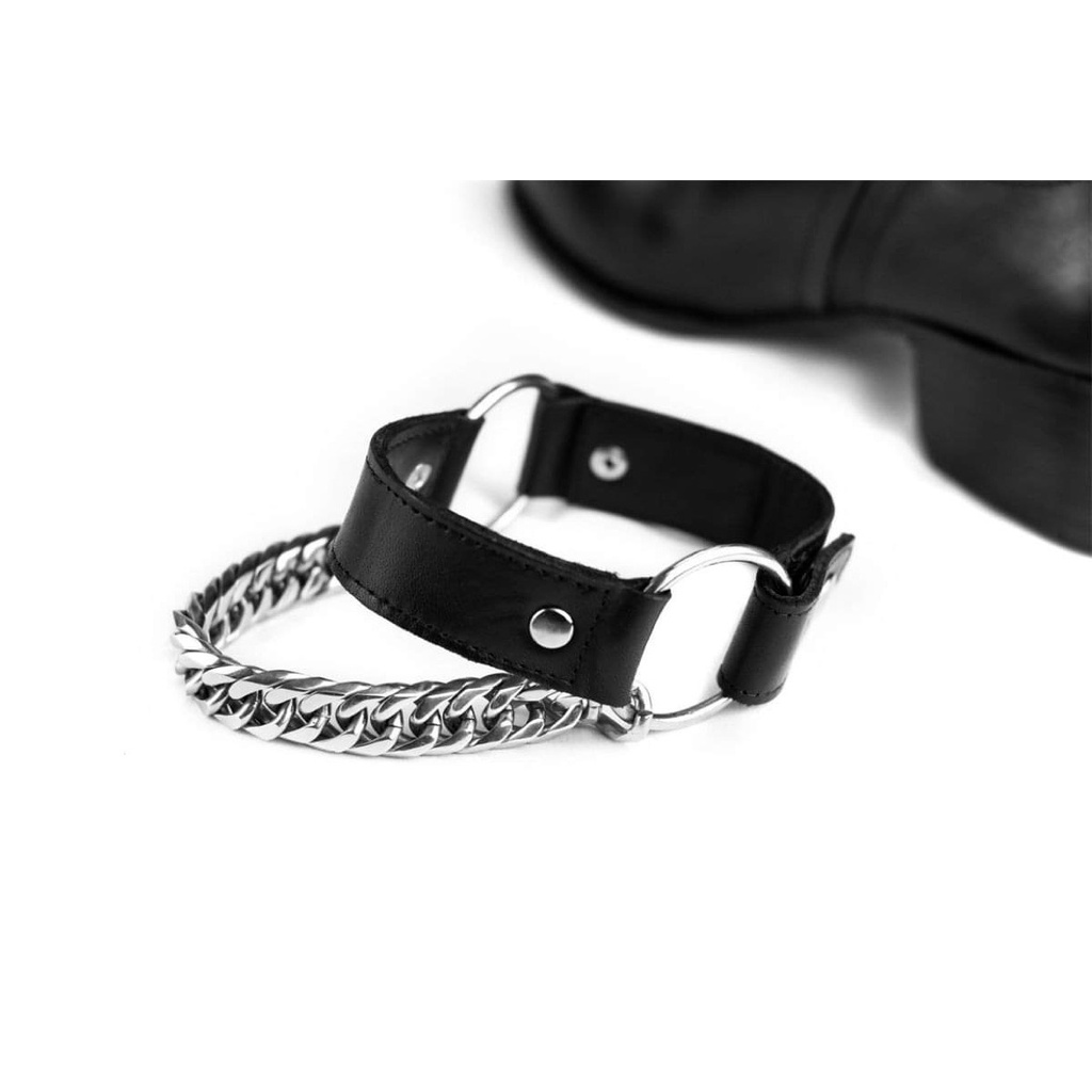 (Large chain) Flexible removable cowhide Straps for boots (1 pair ...