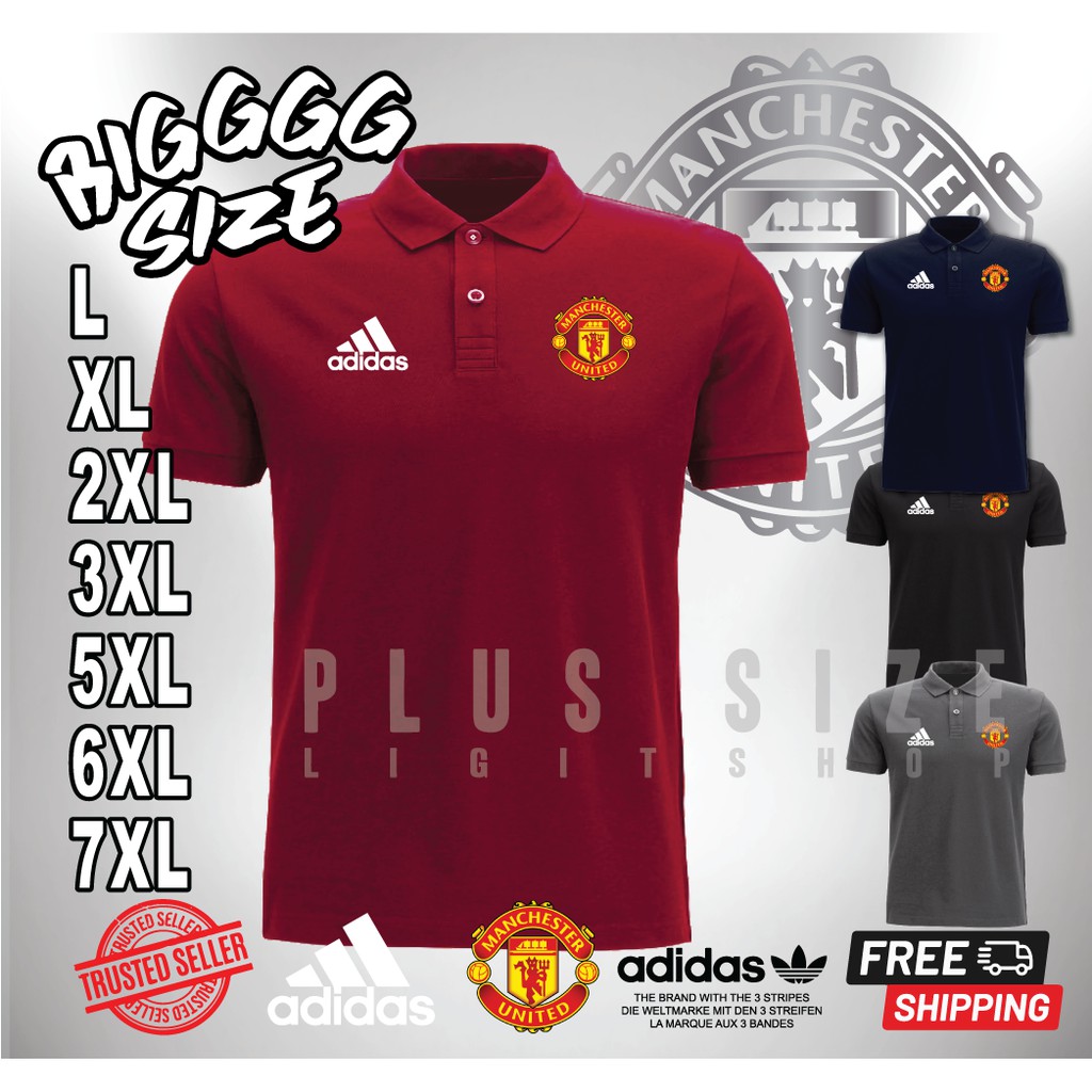 MU Machester United Polo 10XL 8XL 7XL 6XL 5XL Plus Size Collar Shirt ...