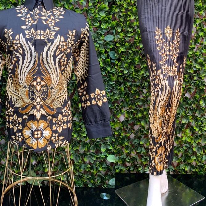 Batik couple / batik set / Latest couple batik / Long Sleeve batik ...