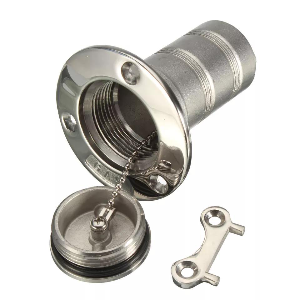 38mm 1.5 inch Marine 316 Stainless Steel Boat Deck Fill Filler Port Gas ...