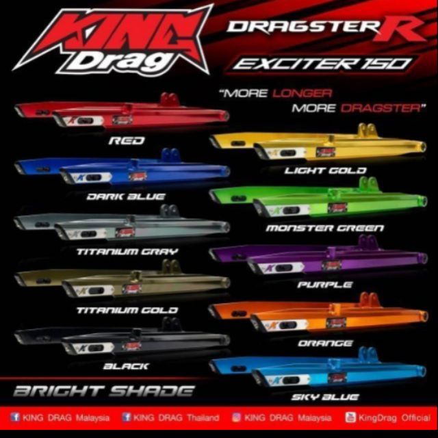 ARM KING DRAG DRAGSTER R Y15ZR (100% ORIGINAL KING DRAG) | Shopee Malaysia