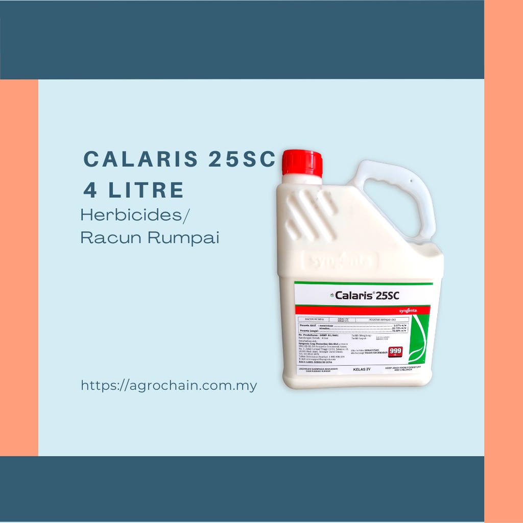 SYNGENTA - CALARIS 25SC- 4 LITRE (RACUN RUMPAI/除草剂/HERBICIDES) | Shopee ...