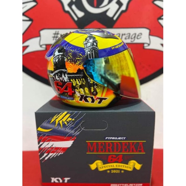 🇲🇾 KYT HELMET SPECIAL EDITION 🇲🇾 MERDEKA 64 2021 🇲🇾 | Shopee Malaysia