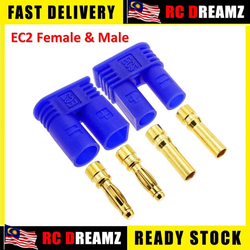RC Connector Banana Plug EC2 EC3 EC5 Mini Tamiya Futaba 2s lipo cable ...