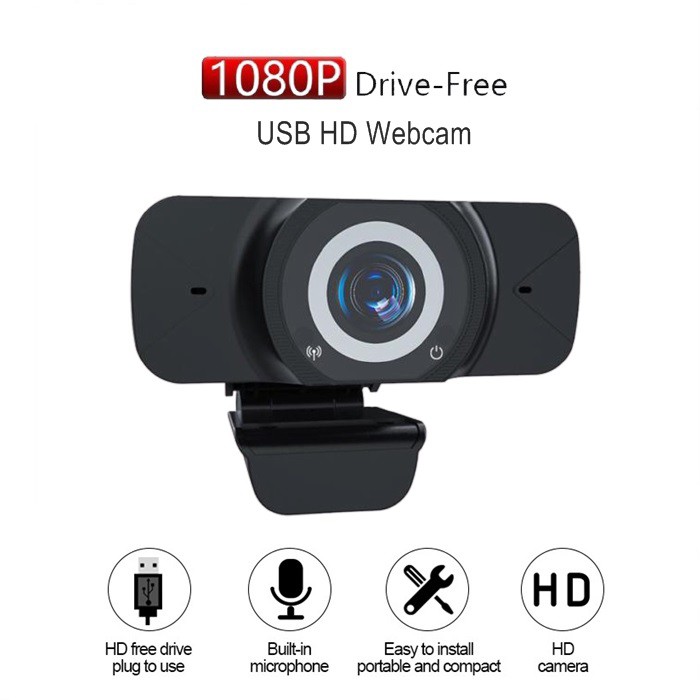 1080P USB Full-HD Webcam Camera For PC Desktop Laptop (1920x1080) Web ...
