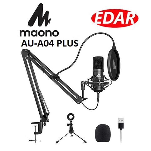MAONO AU-A04 A04 Plus USB Condenser Microphone 192kHz/24bit ...