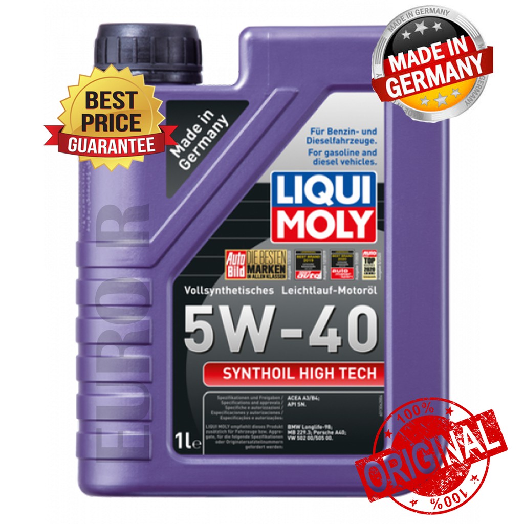 LIQUI MOLY SYNTHOIL HIGH TECH 5W-40 ( 100% ORIGINAL ) | Shopee Malaysia