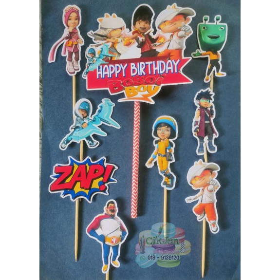 BoboiBoy Cake Topper A4 Size Ready Stock | Shopee Malaysia