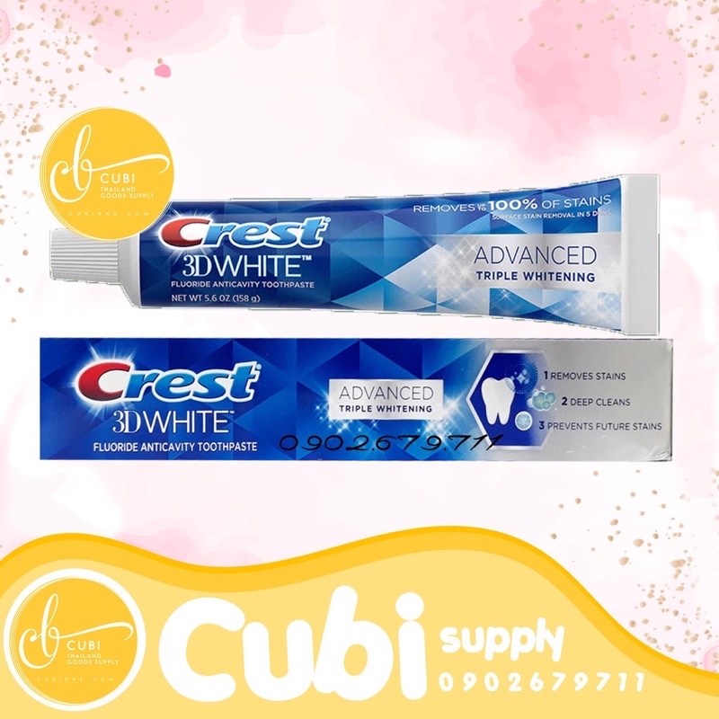 Crest 3D White Advanced Toothpaste 158g [New Model of 170g] [New Date] | Shopee Malaysia